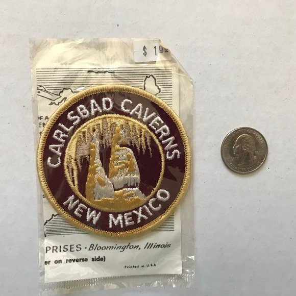 Other | Carlsbad Caverns New Mexico Patch Iron On Vintage Trailblazer ...